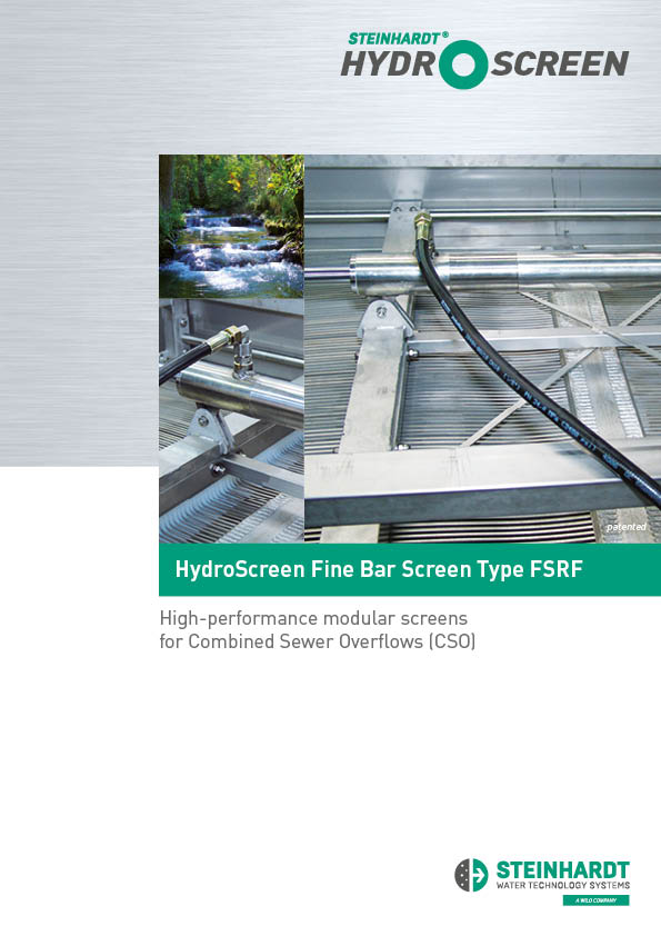 HydroScreen Fine Bar Screen Type FSRF – Steinhardt GmbH Wassertechnik
